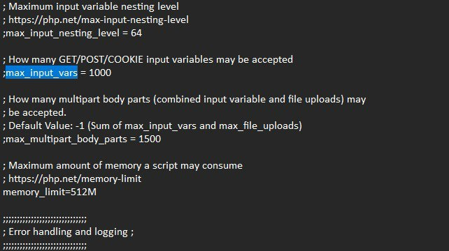 A Beginners Guide To Increasing Max Input Vars In Wordpress